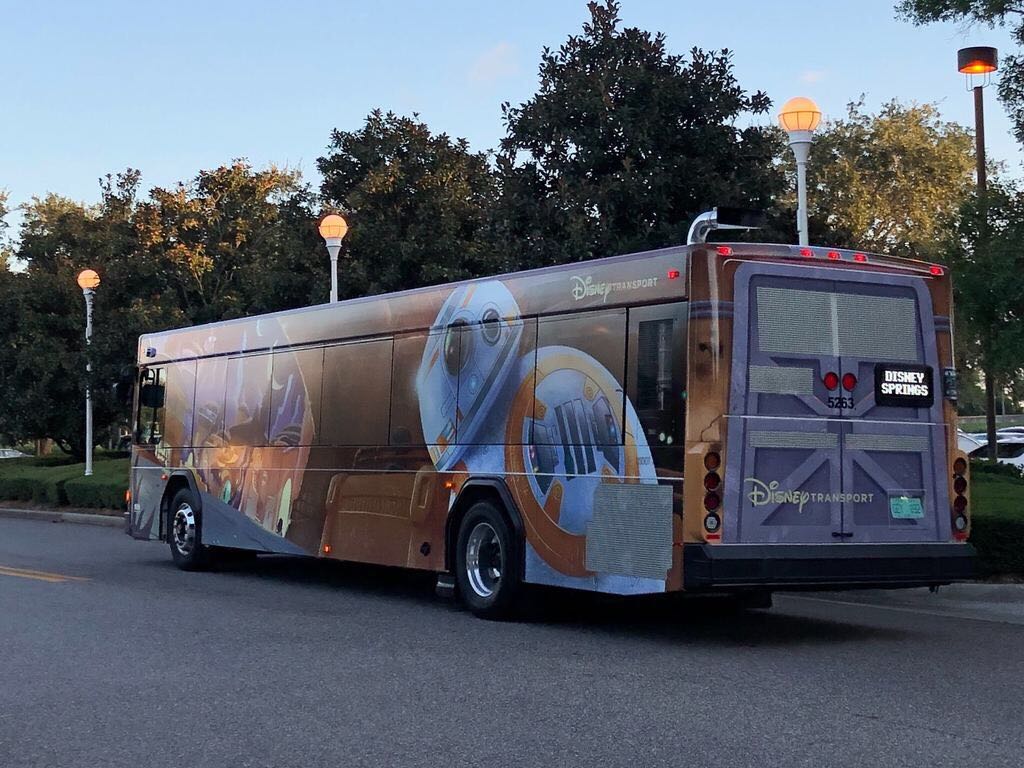 PHOTOS: Star Wars: Galaxy's Edge Themed Disney Transport Bus Featuring ...