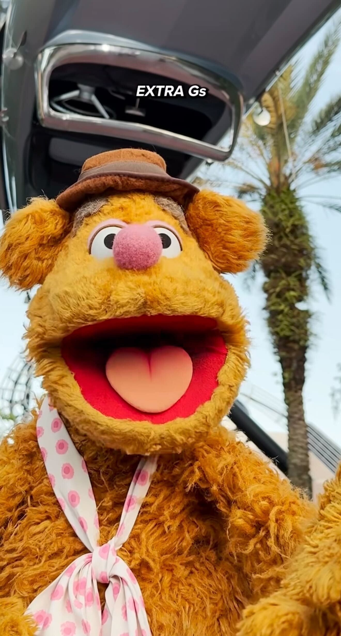 Fozzie Bear Visits 'Future Home of the Muppets' at Hollywood Studios ...