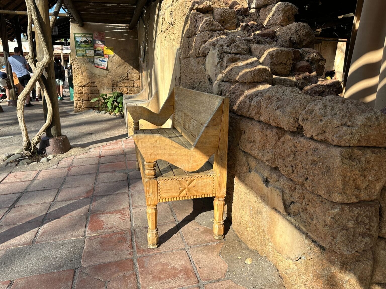 Woodcarved Benches Installed Around Africa at Disney’s Animal Kingdom ...
