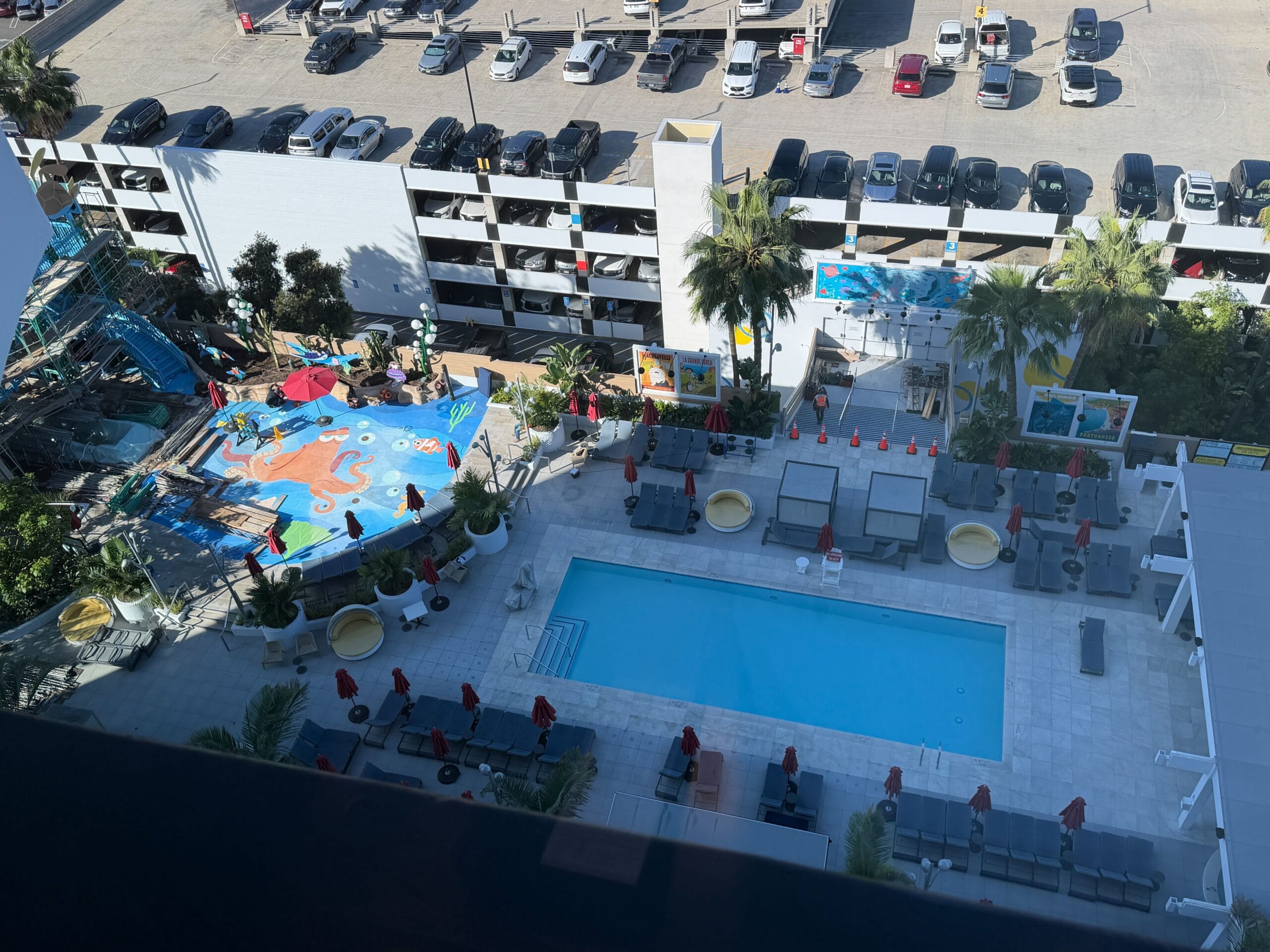 Pixar Place Hotel Pool Undergoing Refurbishment at Disneyland Resort ...