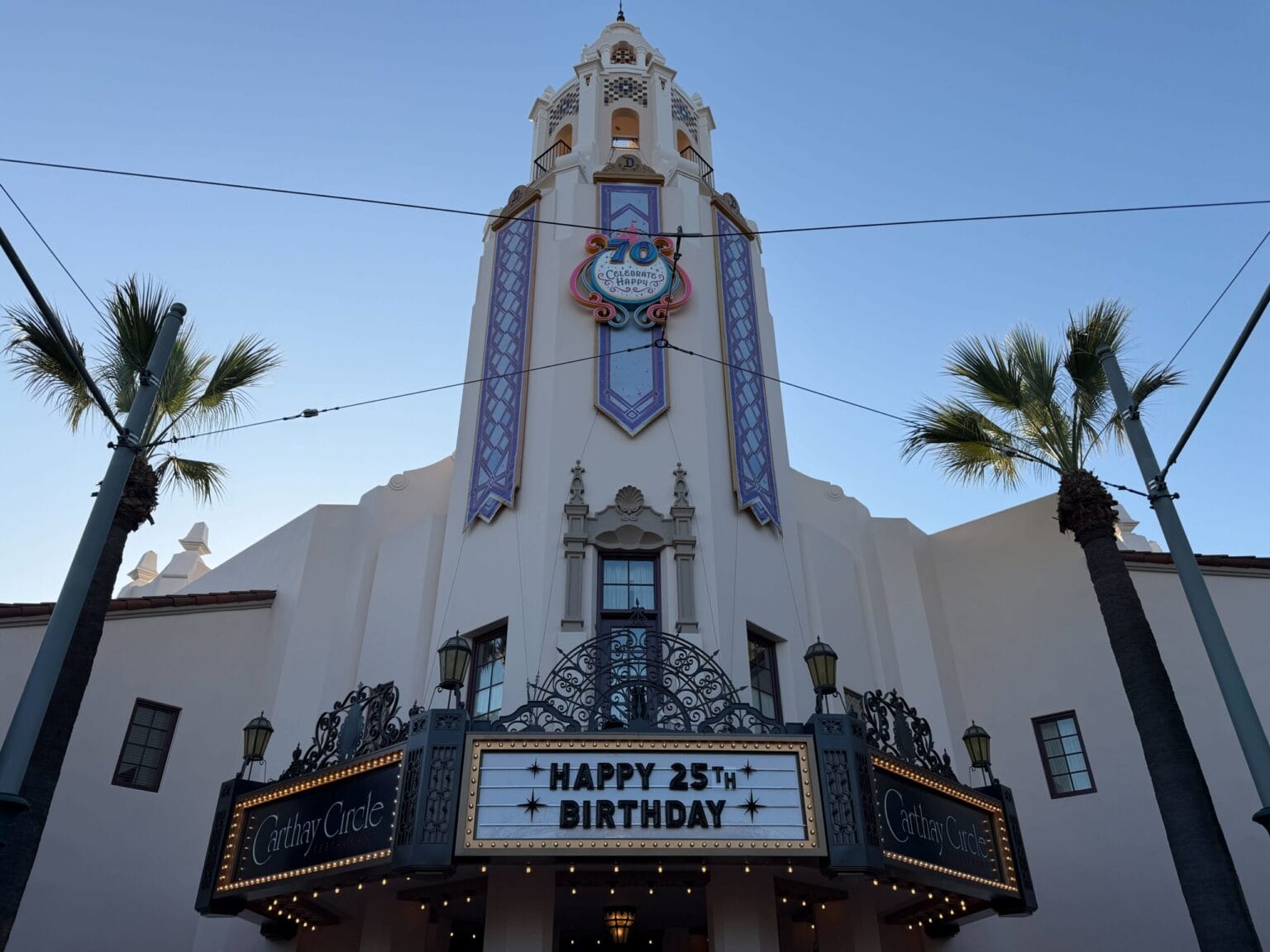 Carthay Circle Marquee Updated for Disney California Adventure 25th ...