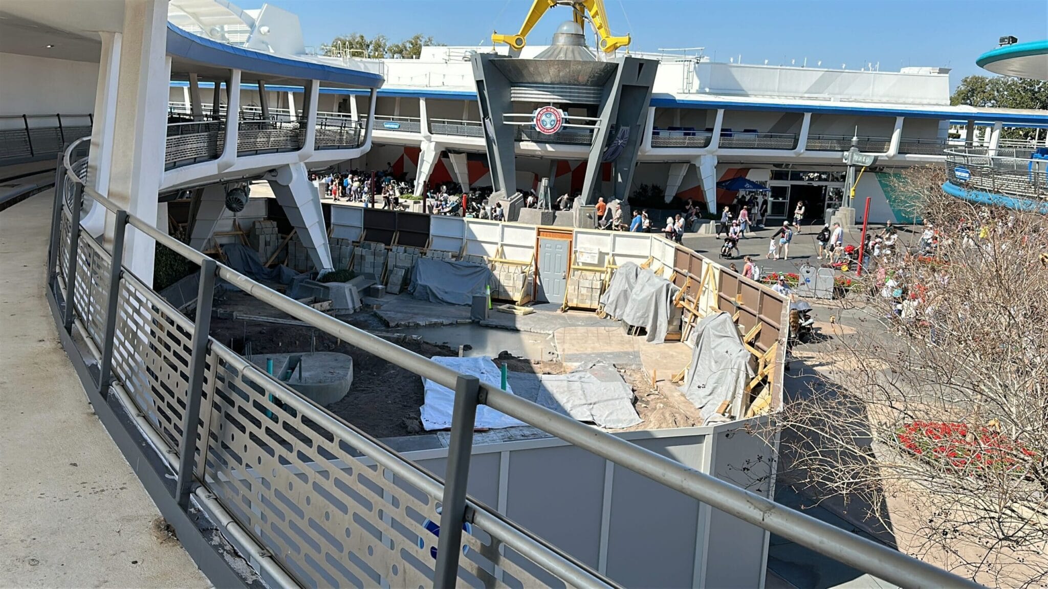 Concrete Poured for New Buzz Lightyear’s Space Ranger Spin Entrance ...