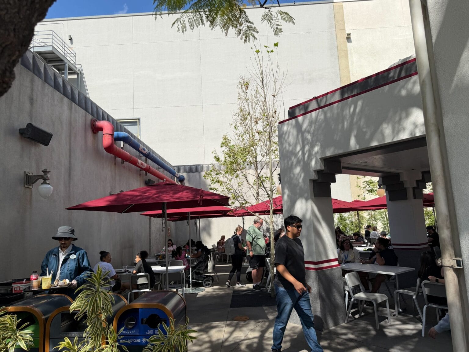 Avengers Campus Opens New Iron Man-Themed Seating Area - Disney by Mark