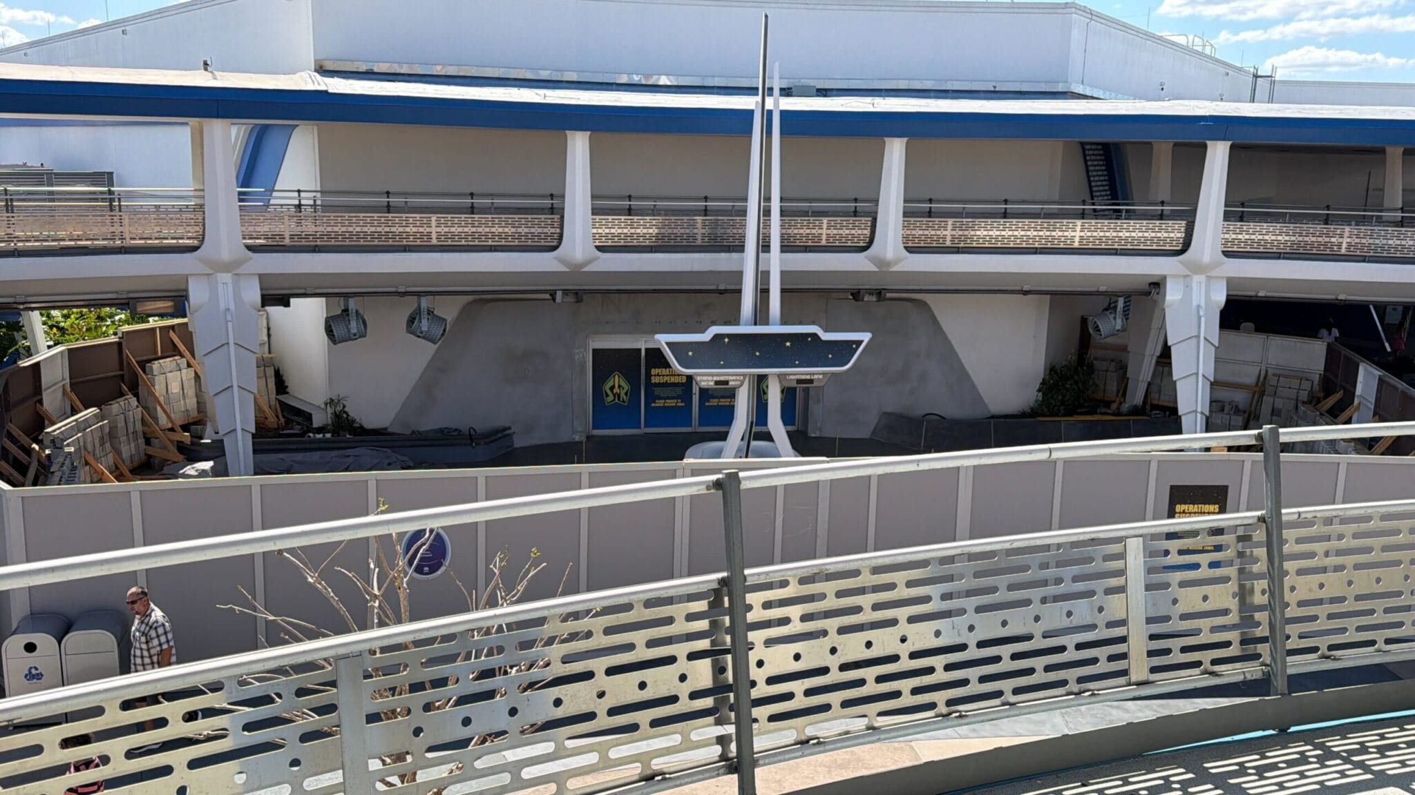Buzz Lightyear’s Space Ranger Spin Entrance Concrete Completed, Archway ...