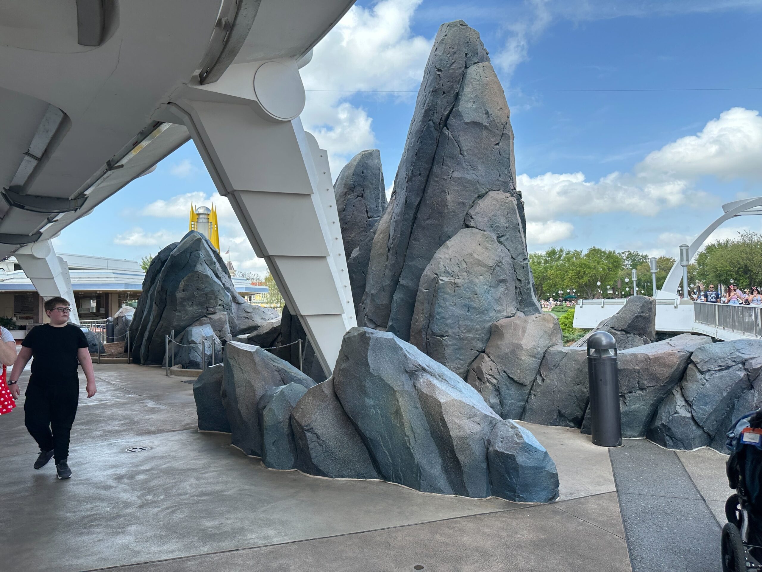 Final Paint Touch-Ups Seemingly Completed on Tomorrowland Rocks in ...
