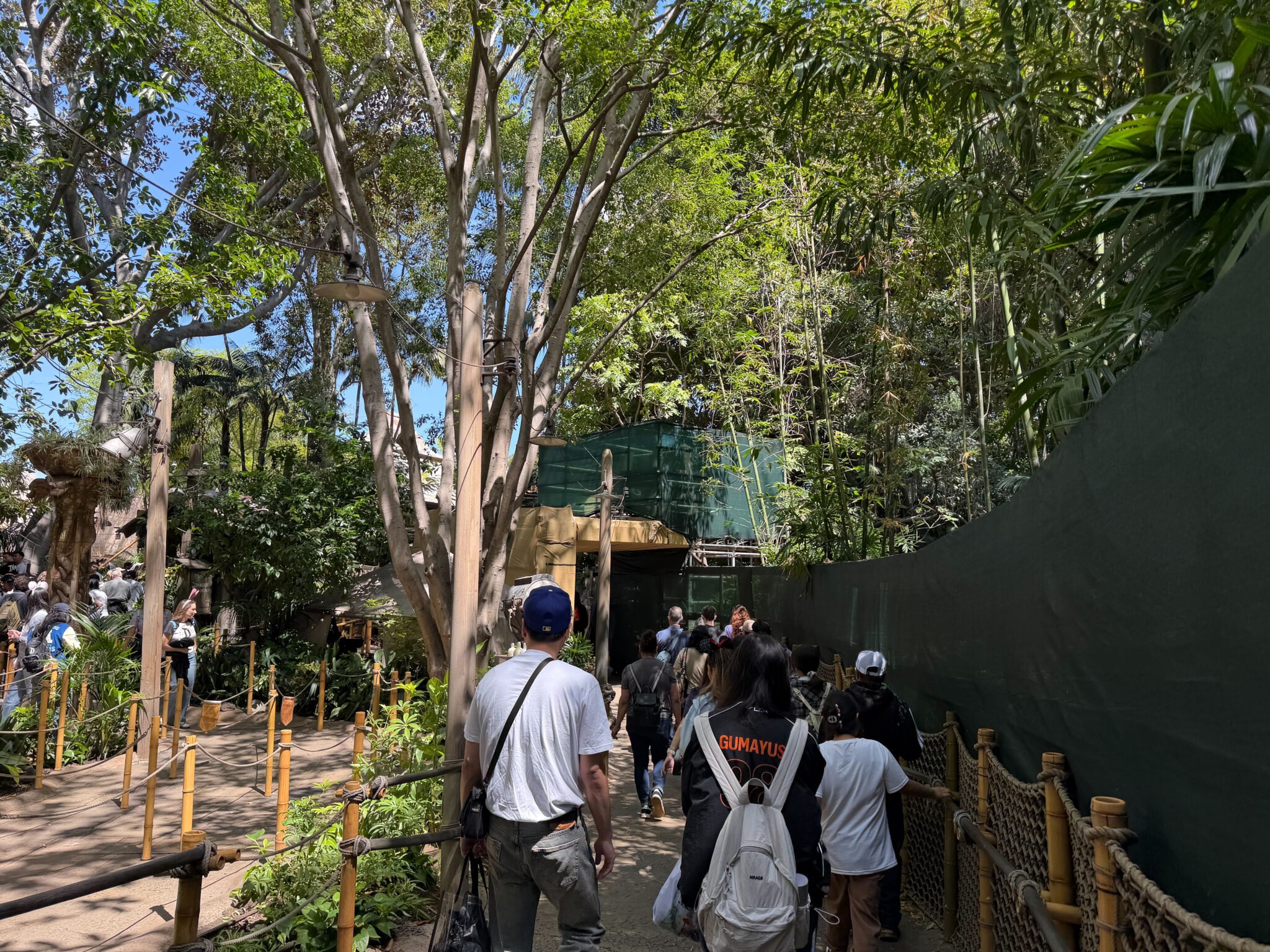 Scaffolding and Scrim Appear Around Indiana Jones Adventure in ...