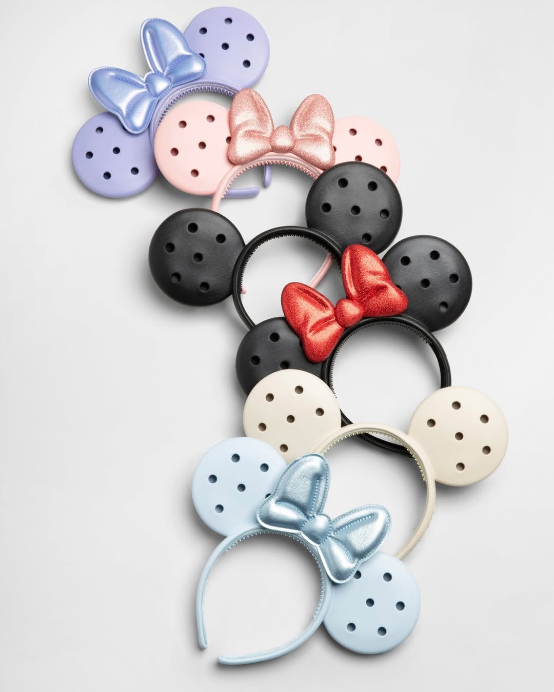 Crocs Launching Mickey & Minnie Ear Headbands with Jibbitz Charm Holes ...