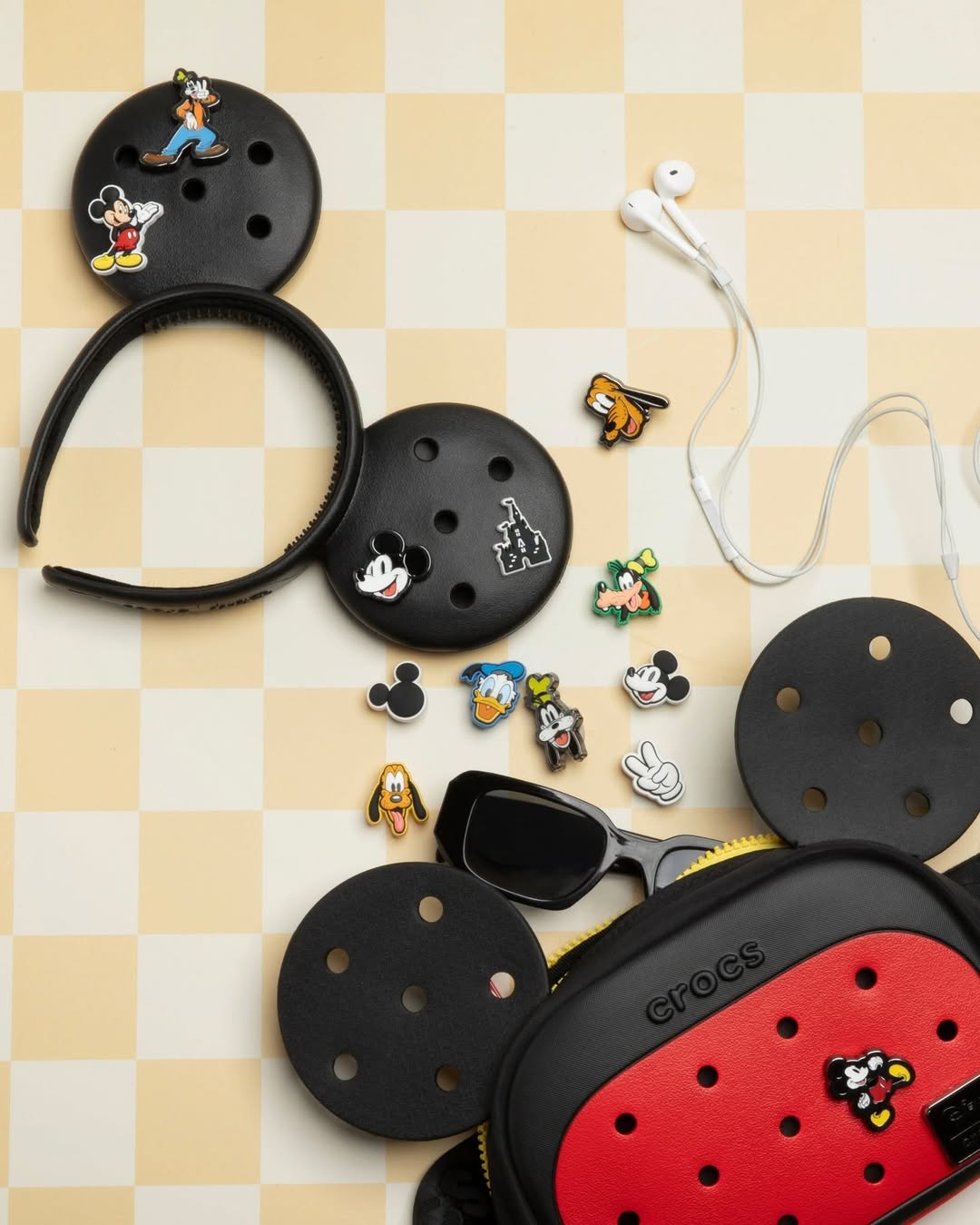 Crocs Launching Mickey & Minnie Ear Headbands with Jibbitz Charm Holes ...