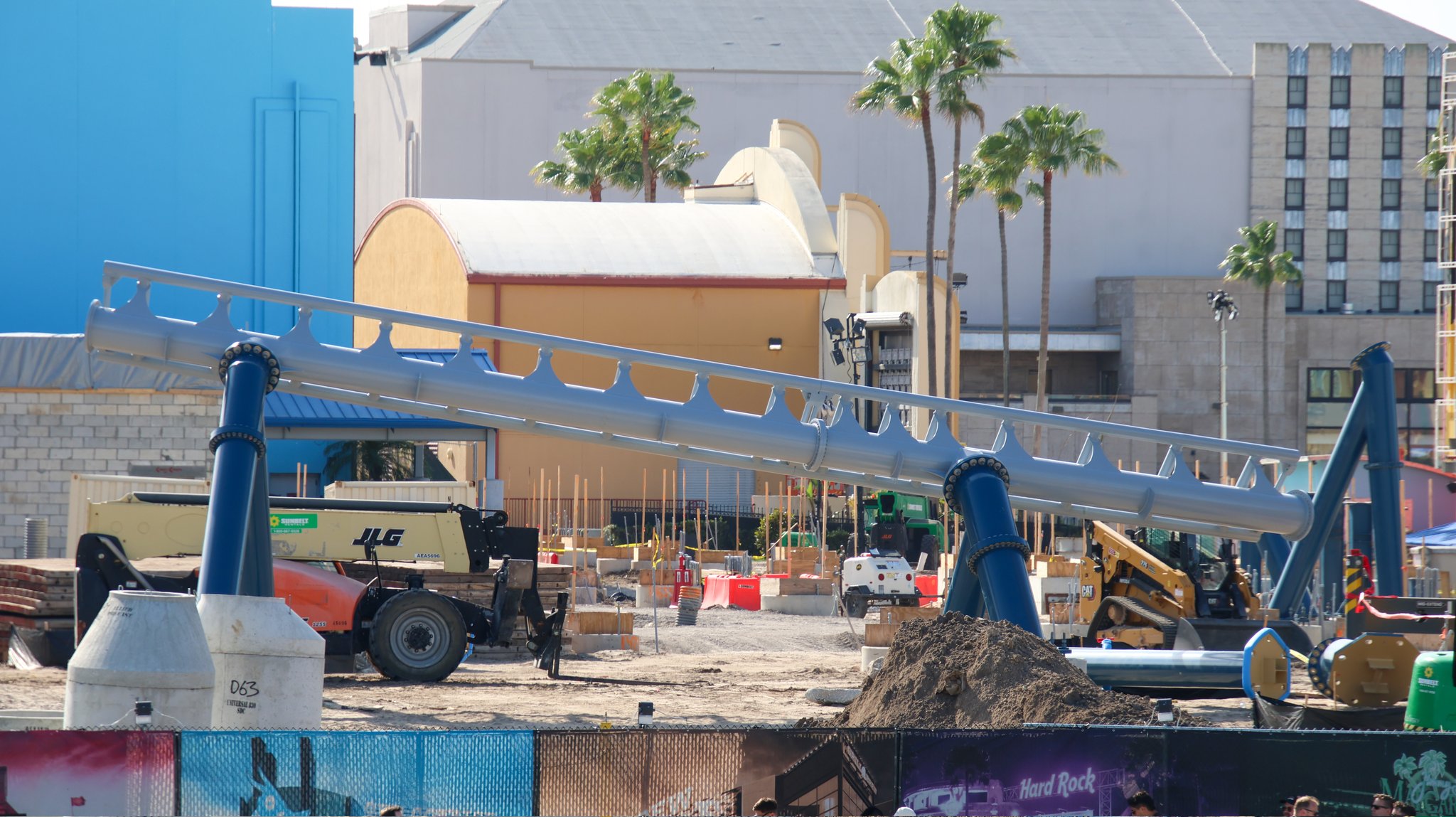 First Track Installed for Fast & Furious Hollywood Drift Roller Coaster ...