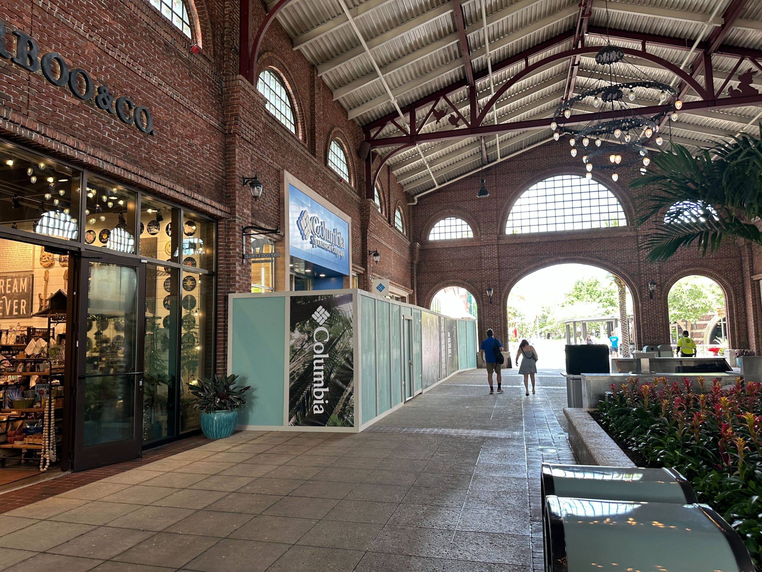 Construction Walls Installed Around Columbia Sportswear Store at Disney ...