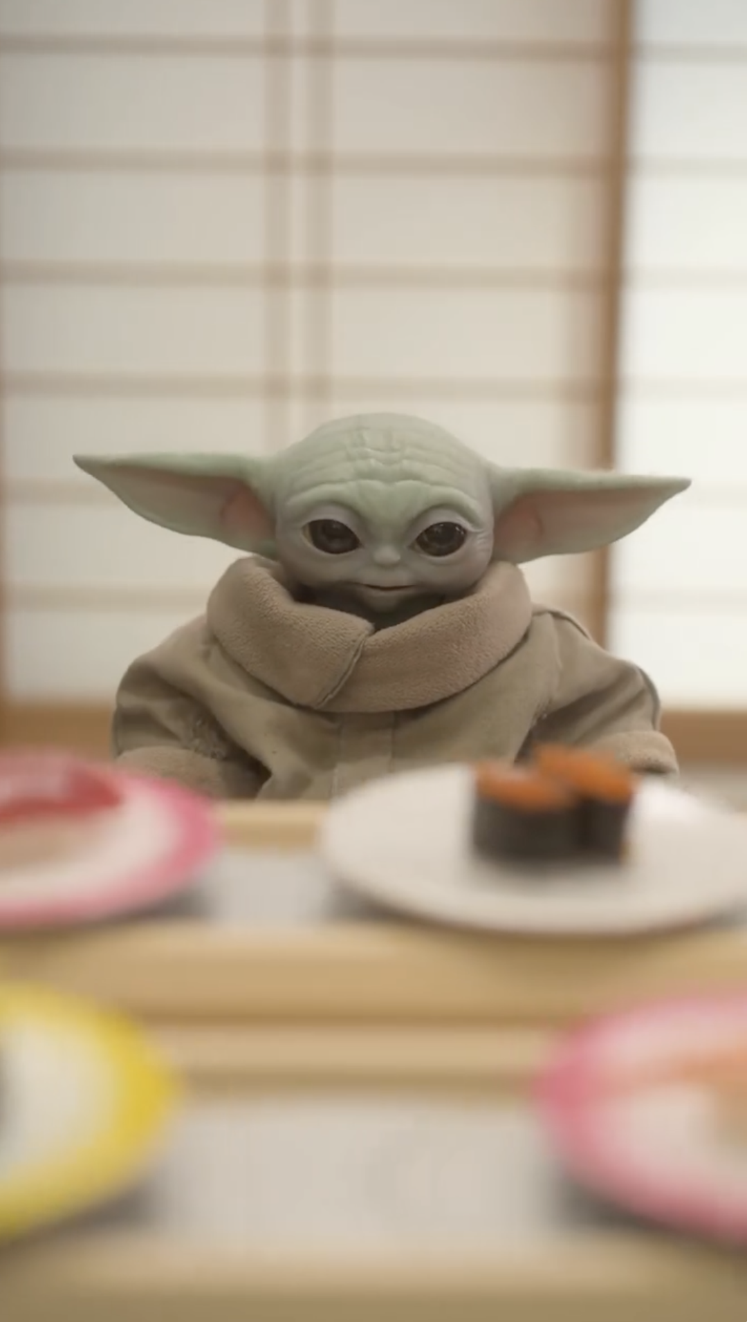 Grogu Discovers Conveyor Belt Sushi in New 'The Mandalorian and Grogu ...