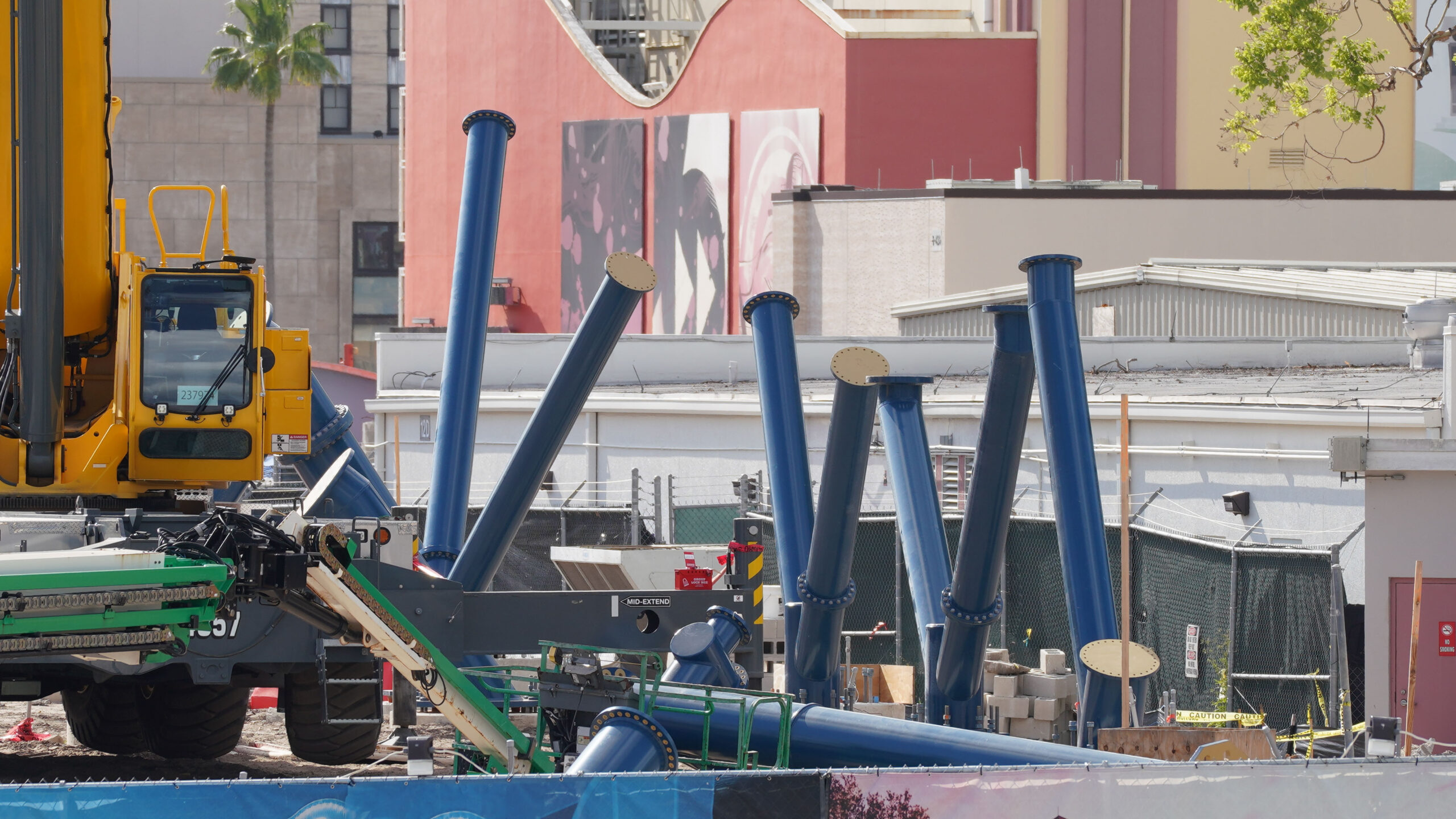 First Track Installed for Fast & Furious Hollywood Drift Roller Coaster ...