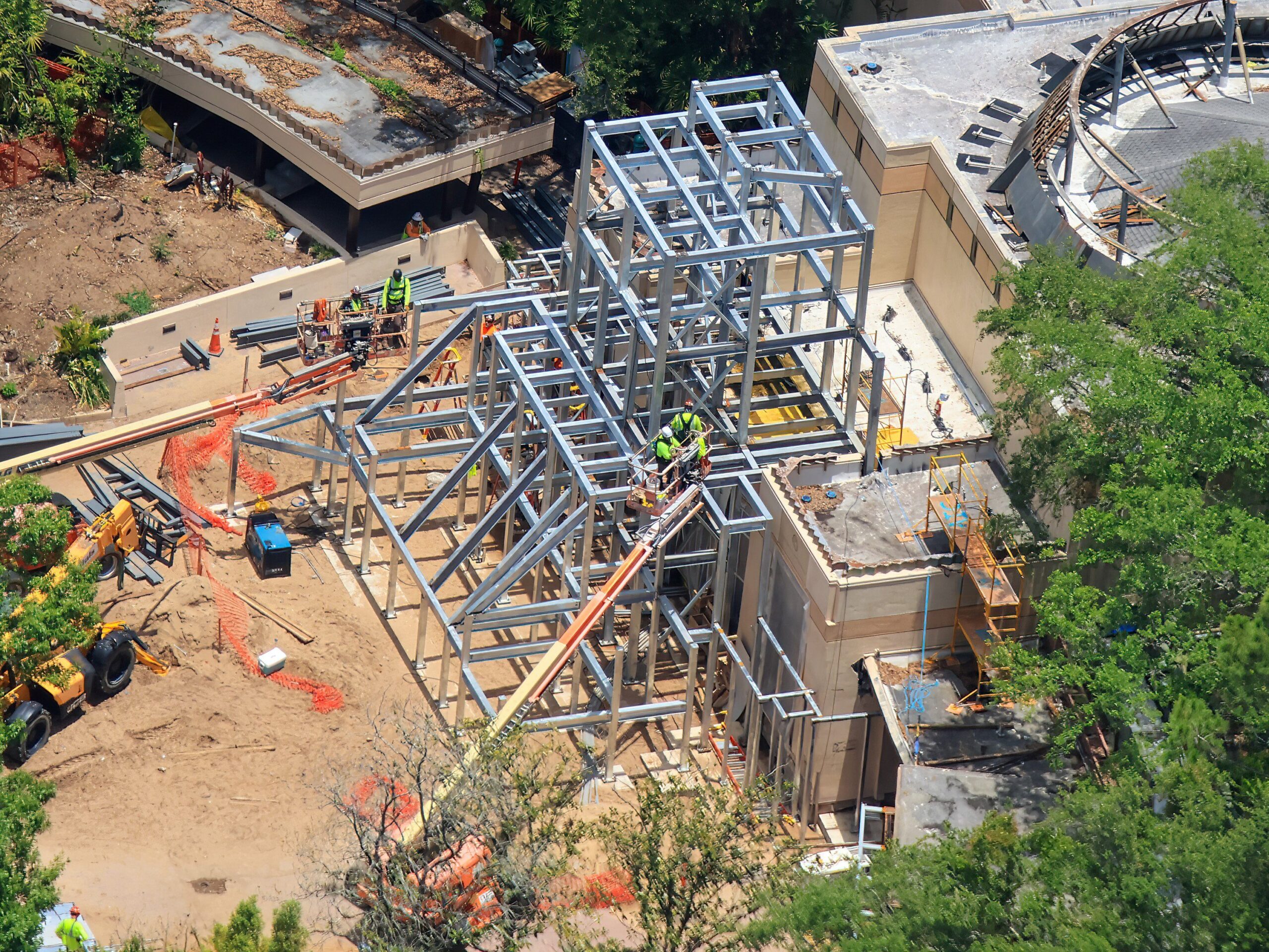 Mayan Temple for Future Indiana Jones Ride Begins to Take Shape at ...