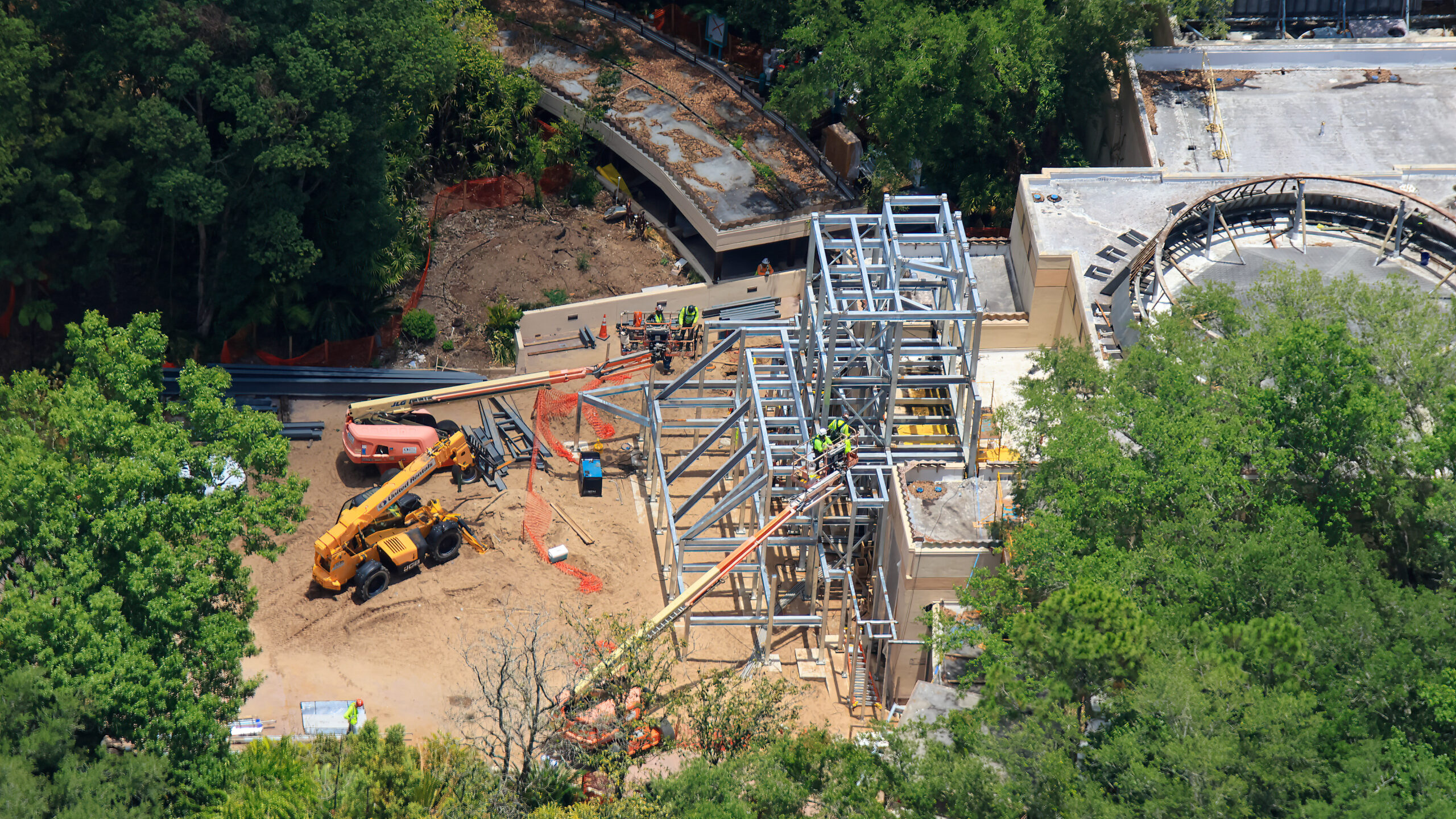 Mayan Temple for Future Indiana Jones Ride Begins to Take Shape at ...