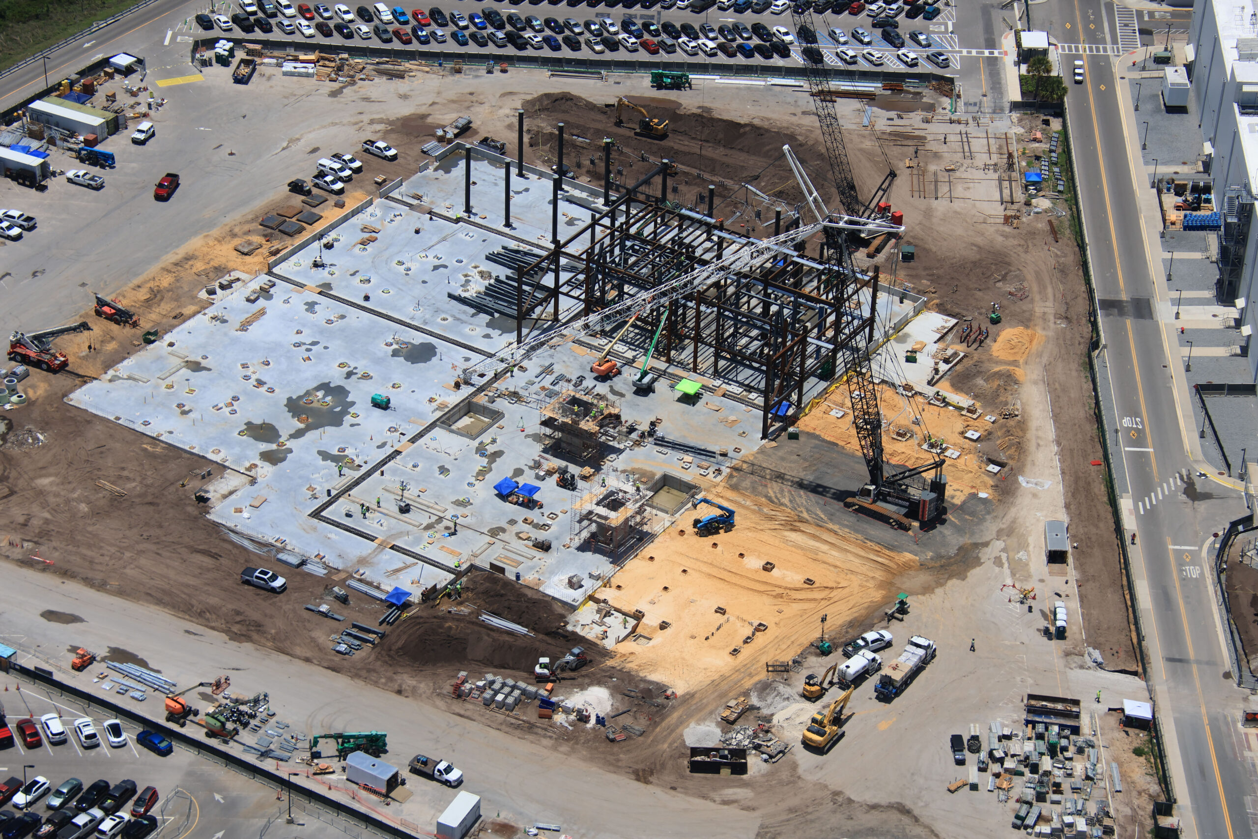 Massive Steel Frame Rises for Monsters, Inc. Roller Coaster at Disney’s ...
