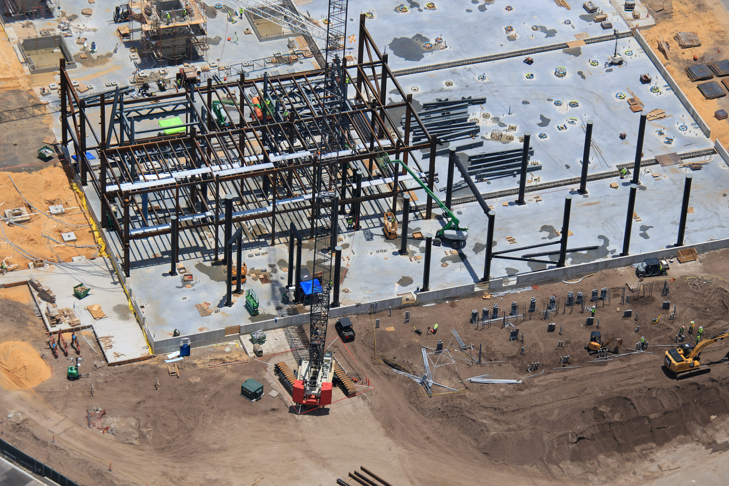 Massive Steel Frame Rises for Monsters, Inc. Roller Coaster at Disney’s ...