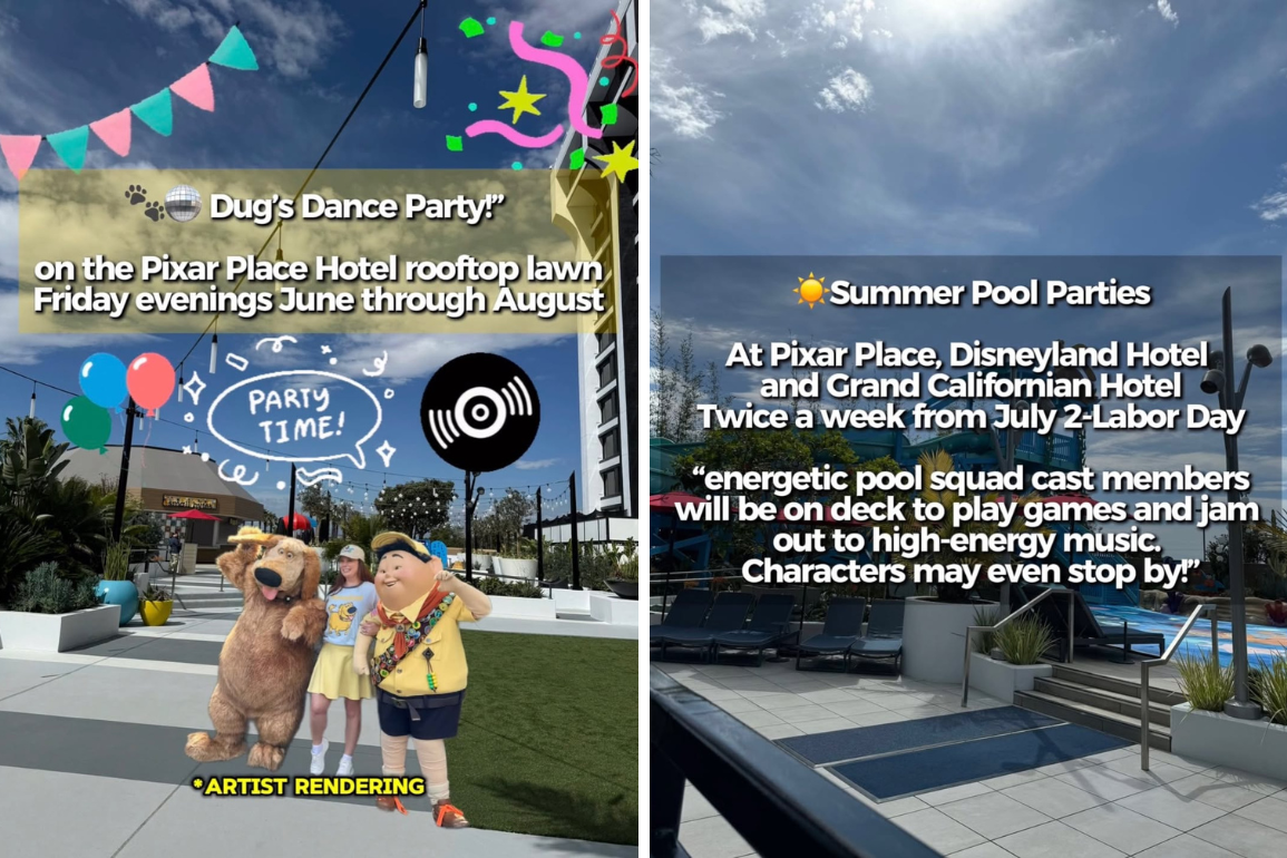 'Dug's Dance Party,' Pool Parties, and More Coming to Disneyland Hotels ...