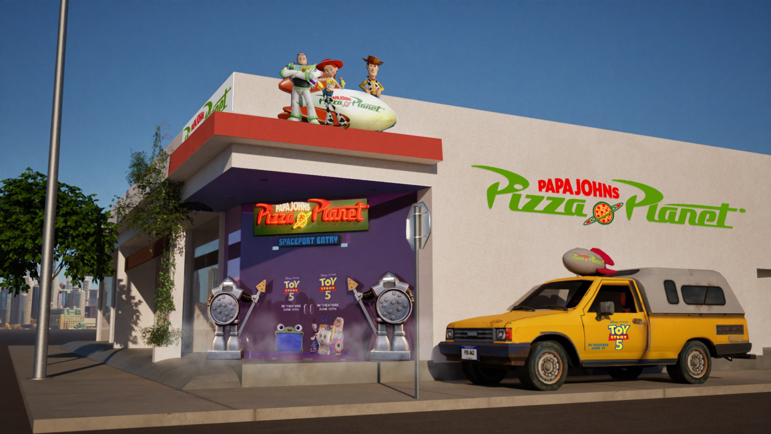 Papa Johns Bringing Pizza Planet to Life With Immersive ‘Toy Story 5 ...