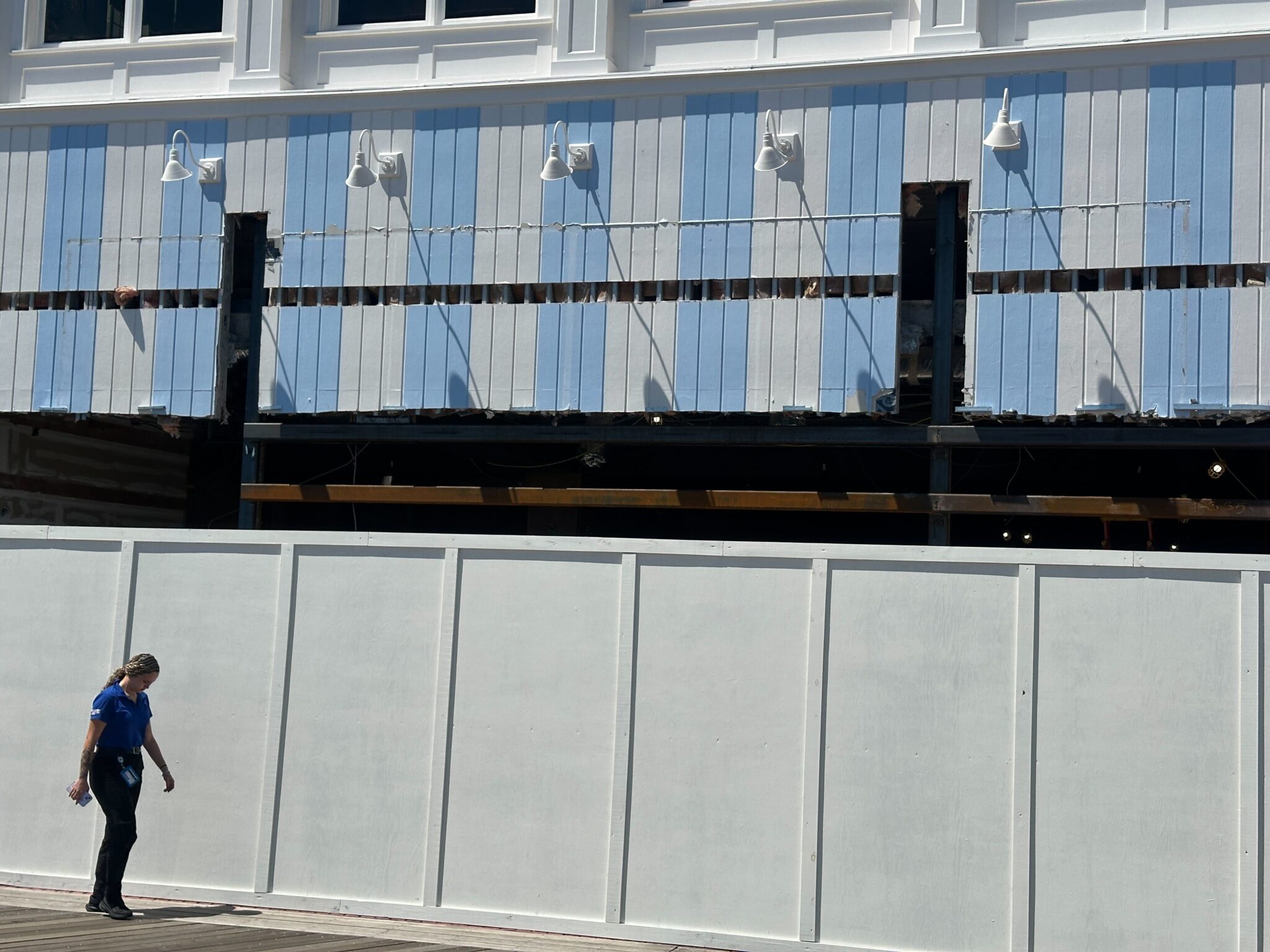 Jellyrolls Façade Wall Gone, Building Gutted at Disney’s Boardwalk ...