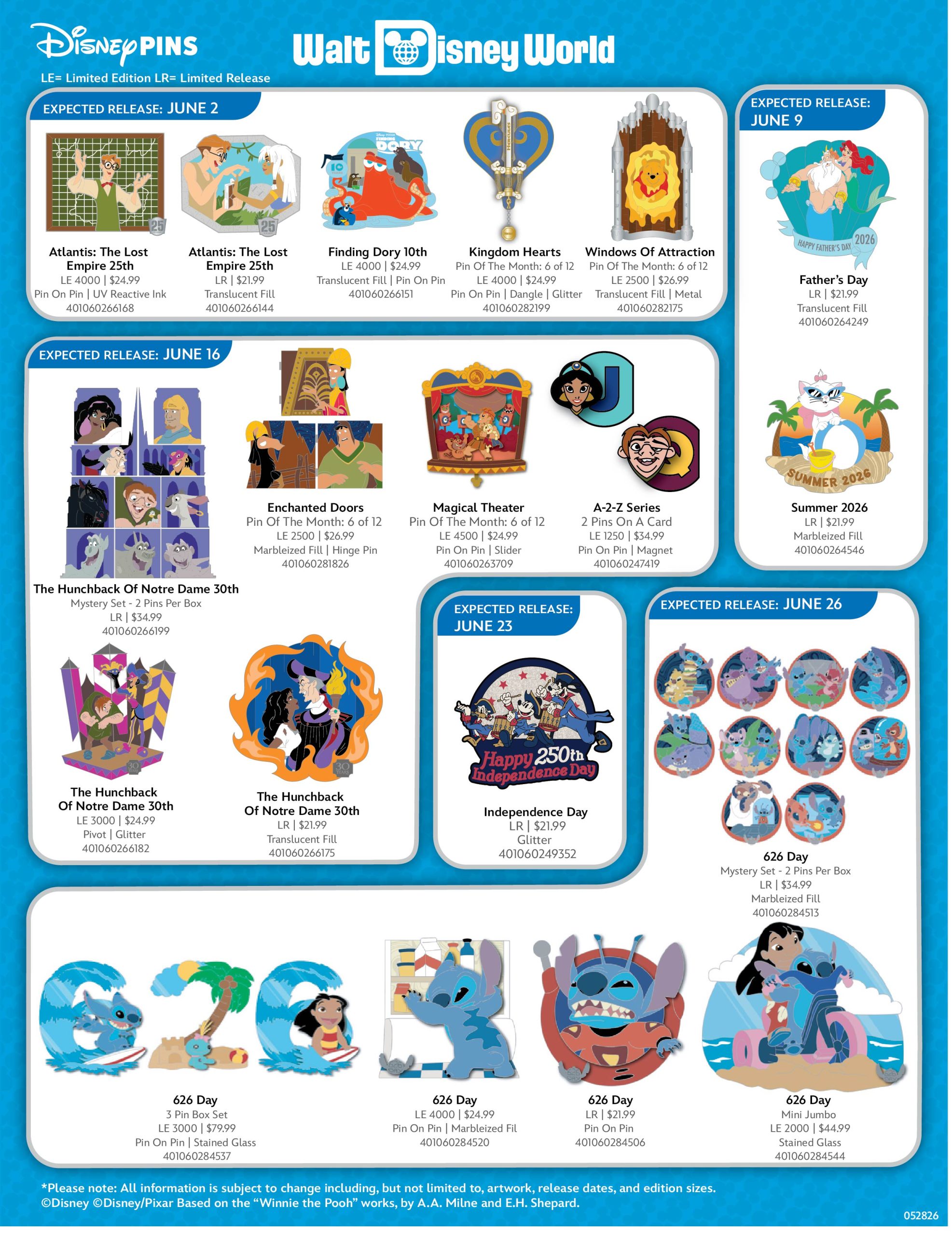 'Kingdom Hearts,' 'Atlantis,' 'Hunchback,' Stitch, and Lots of Limited ...
