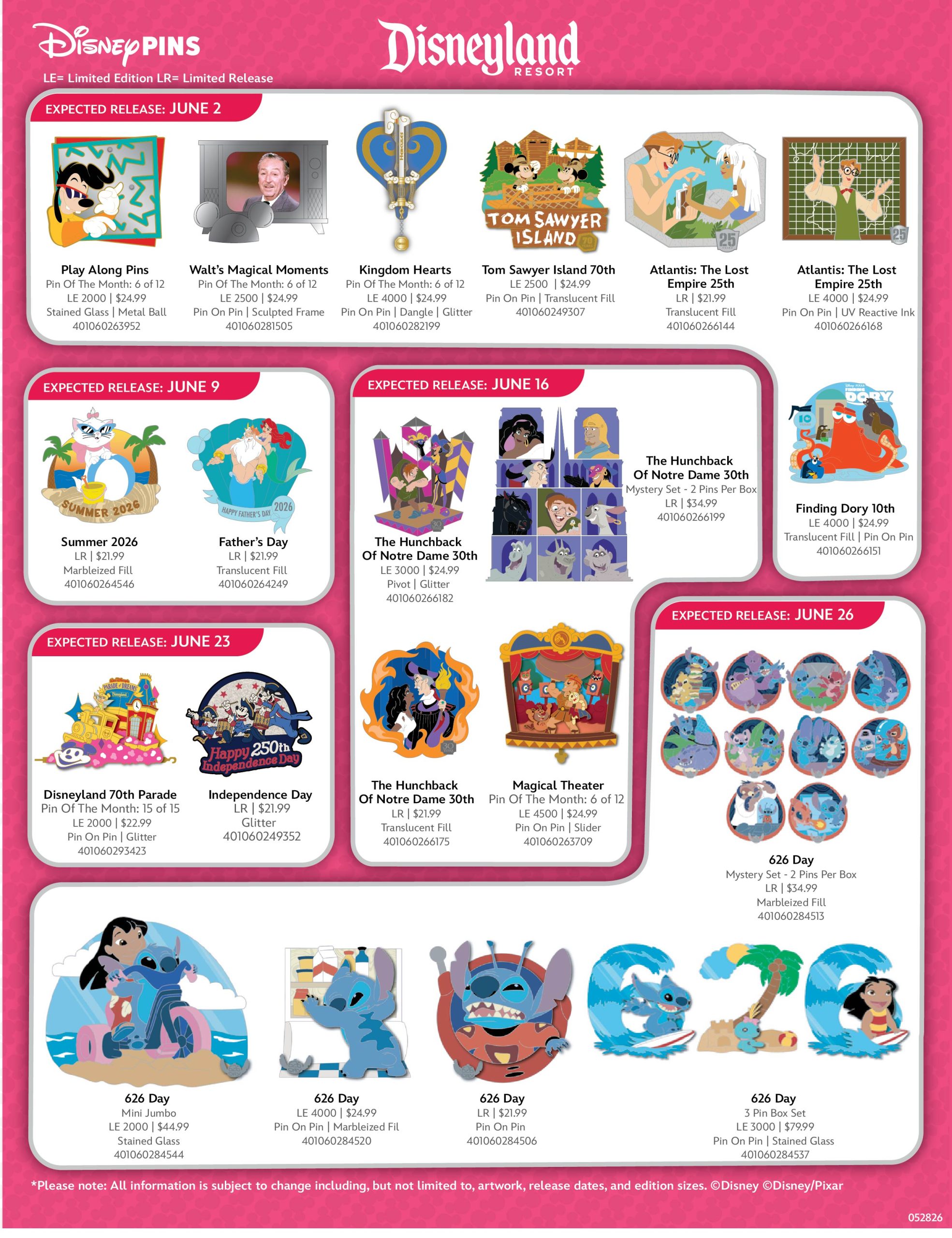 'Atlantis,' 'Kingdom Hearts,' Walt's Magical Moments, 'Hunchback ...
