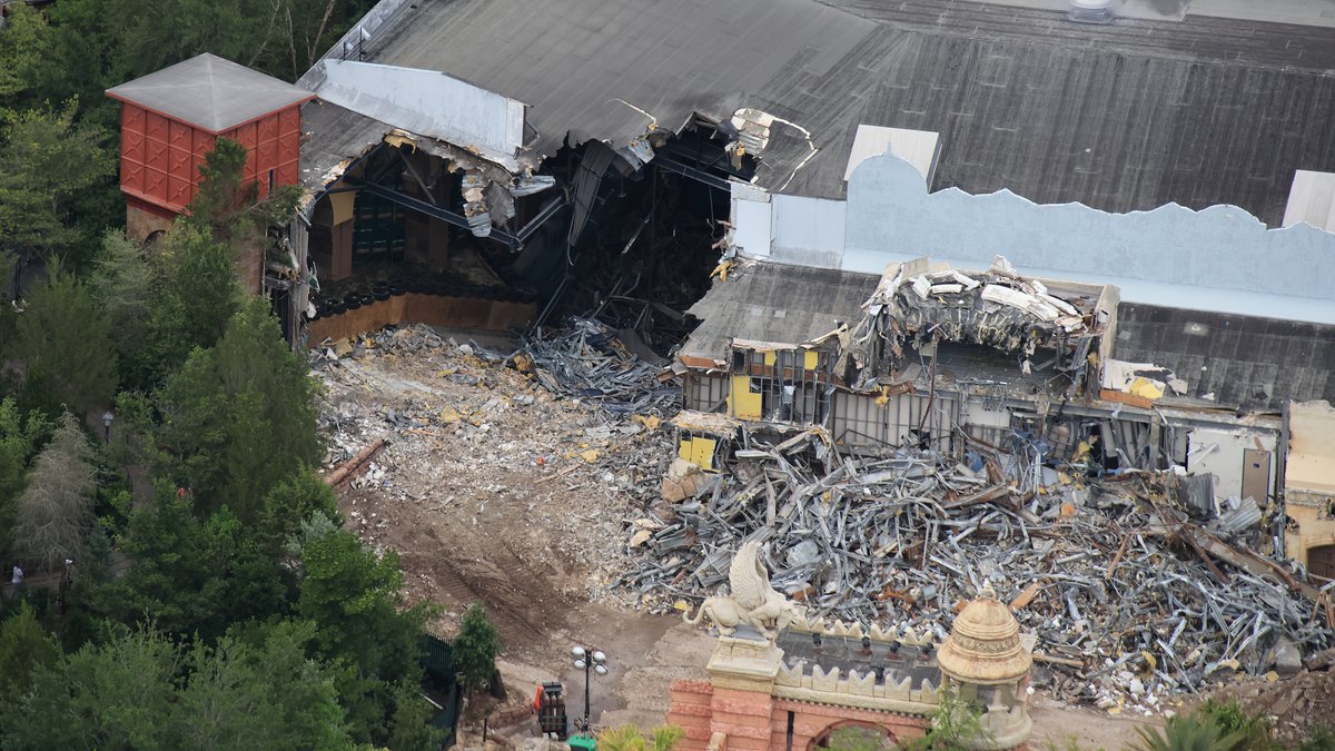 Sinbad Theater Demolition Underway in The Lost Continent at Universal ...