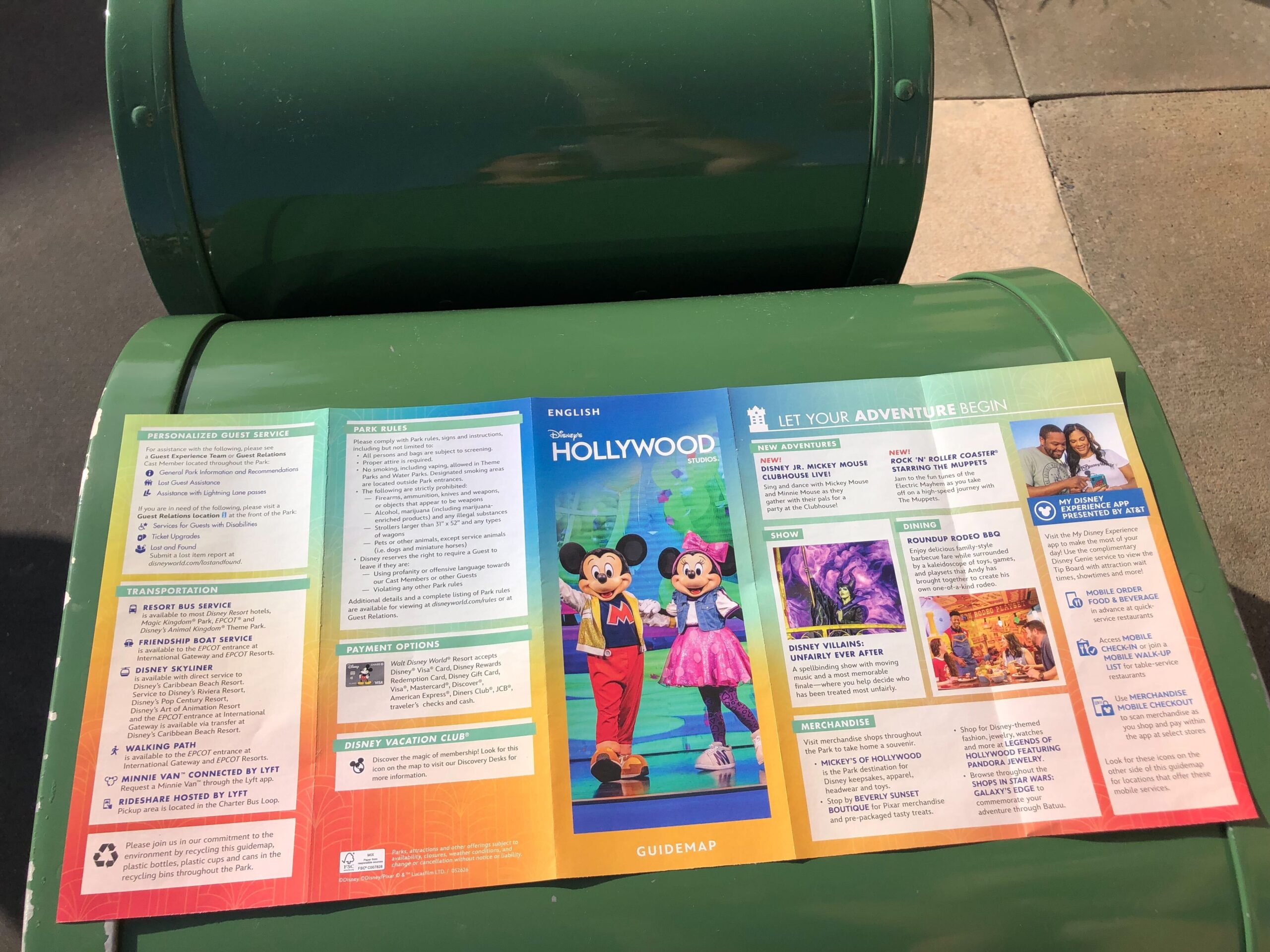PHOTOS: Disney's Hollywood Studios Map Updated with Muppets Rock 'N ...