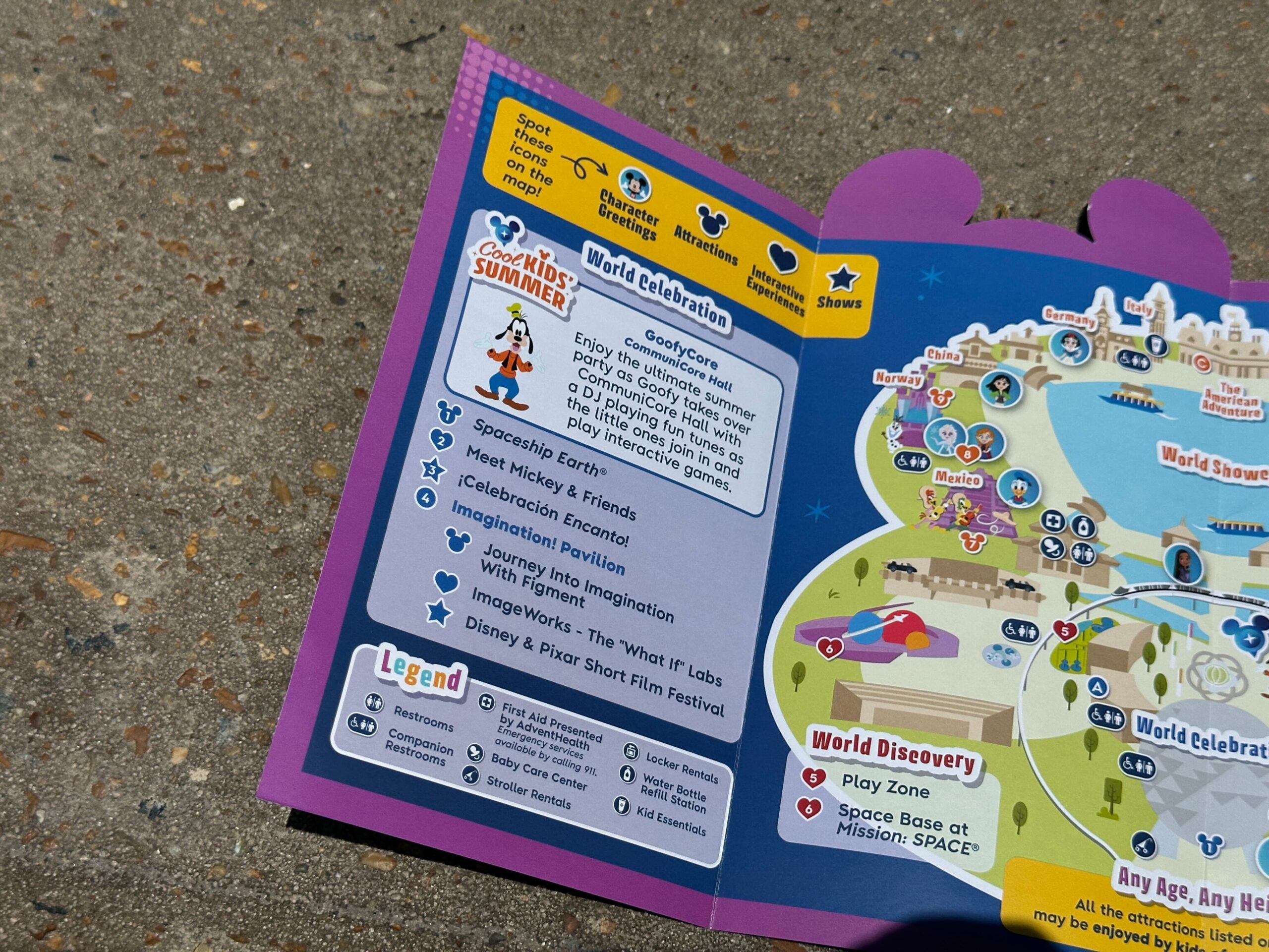 2026 Cool Kids' Summer Map Debuts at EPCOT - WDW News Today