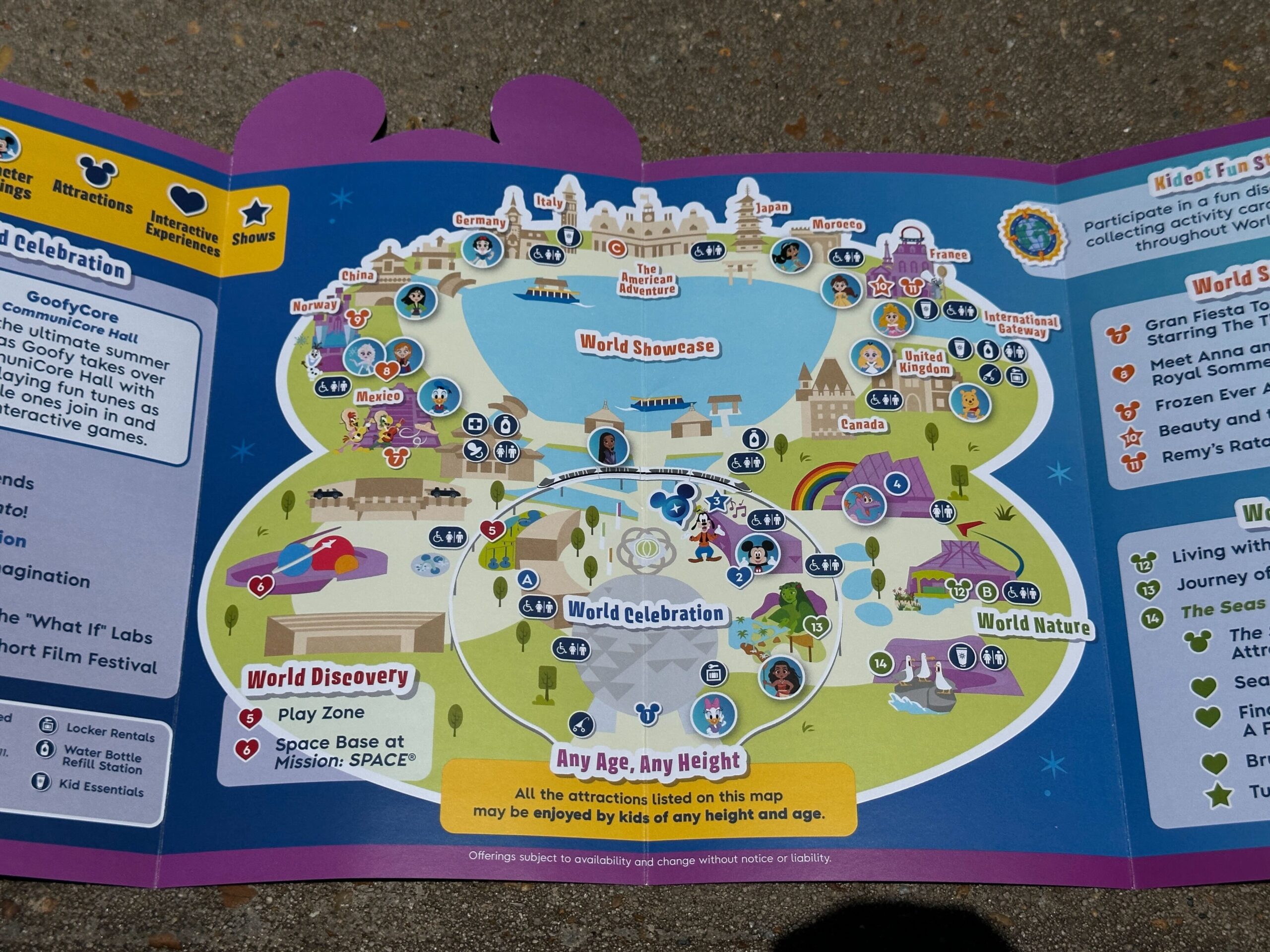 2026 Cool Kids' Summer Guidemap Debuts at EPCOT - WDW News Today