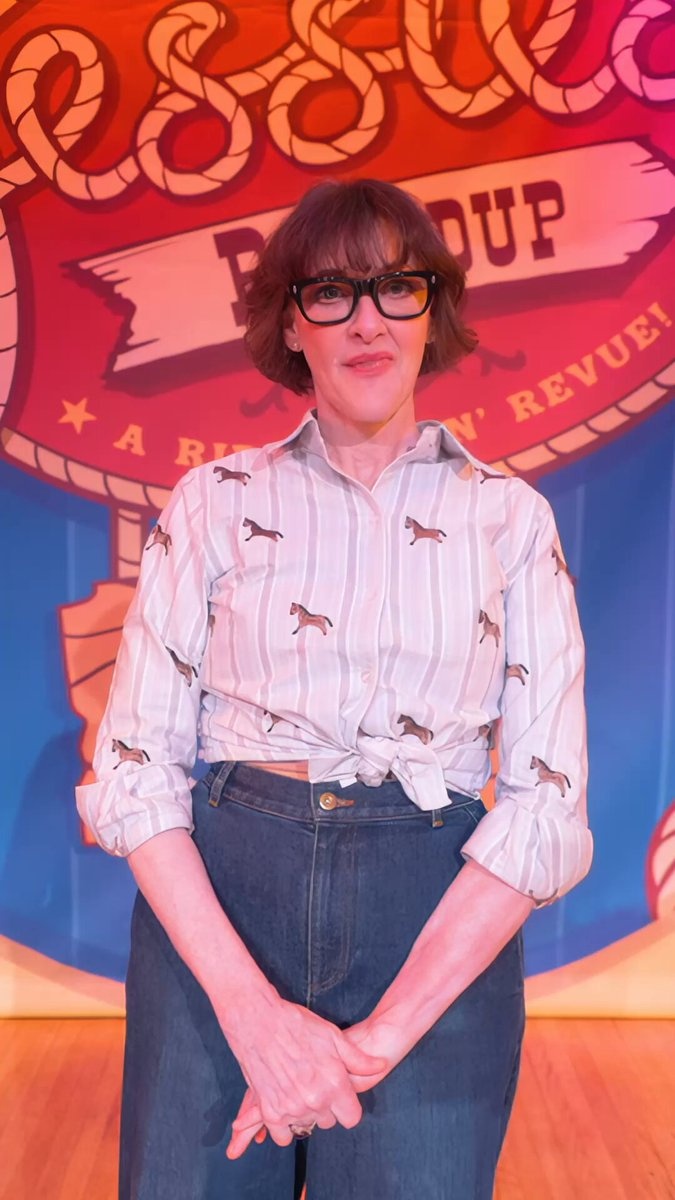 Joan Cusack Visits Jessie's Roundup at Diamond Horseshoe in Magic ...