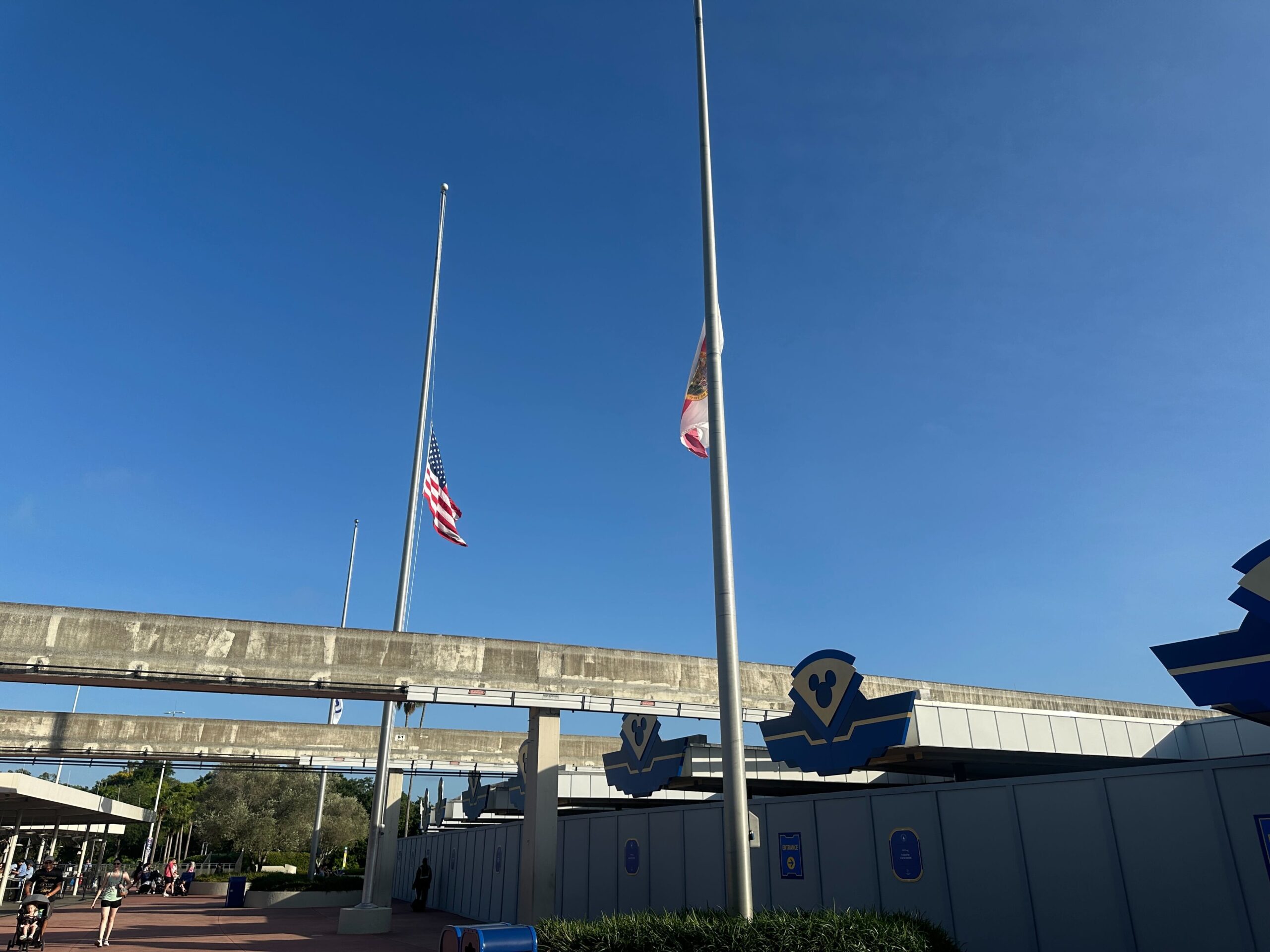 Disney World Honors Memorial Day With Flags at Half-Staff - WDW News Today