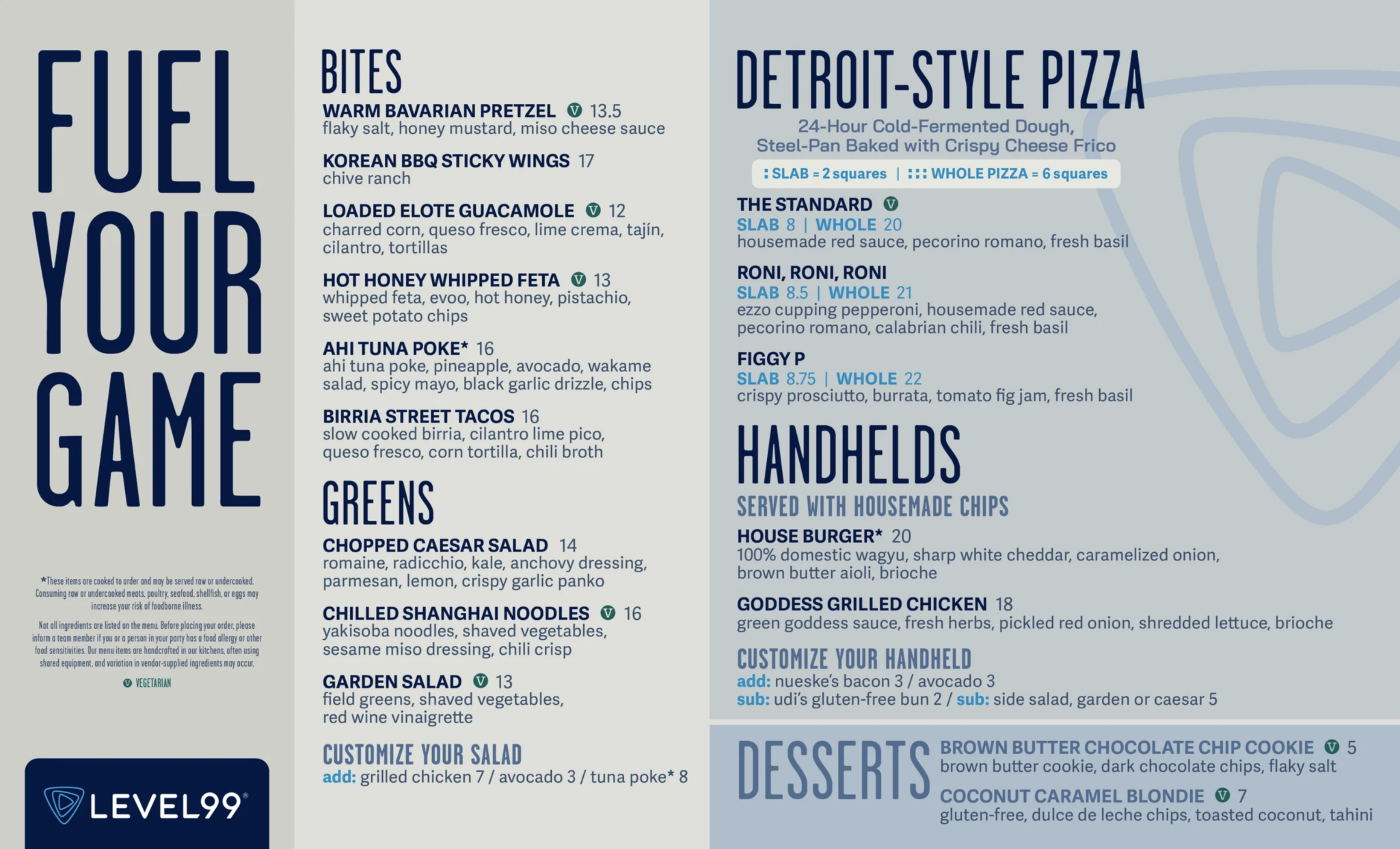 Full Level99 Menu Revealed for Disney Springs - Disney by Mark