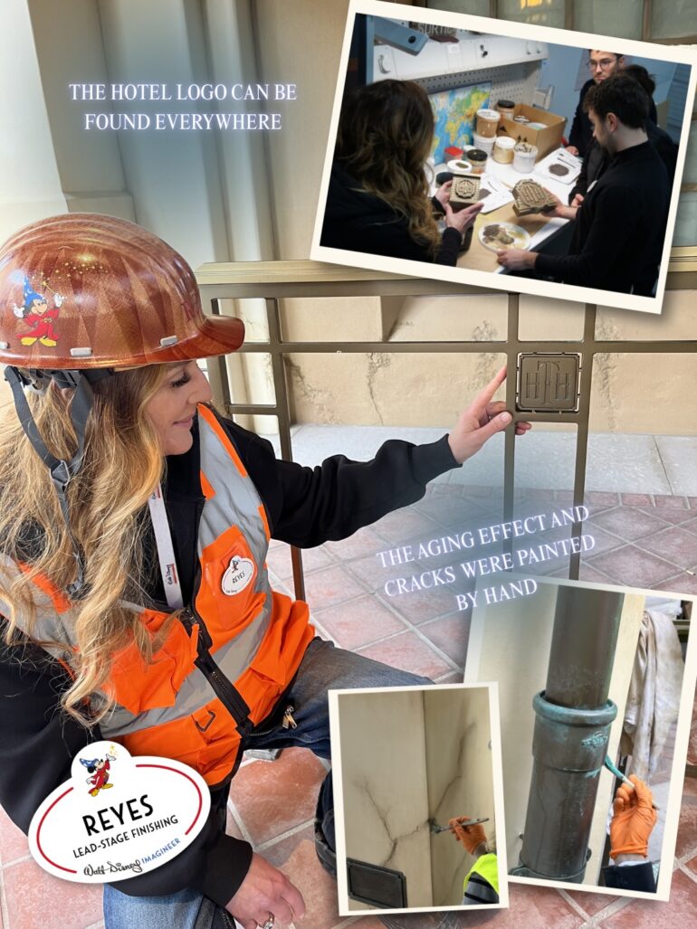 Closer Look at New Tower of Terror Covered Queue Details in Disneyland ...