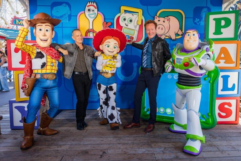 PHOTOS: Tom Hanks & Conan O’Brien From 'Toy Story 5' Visit Disneyland ...