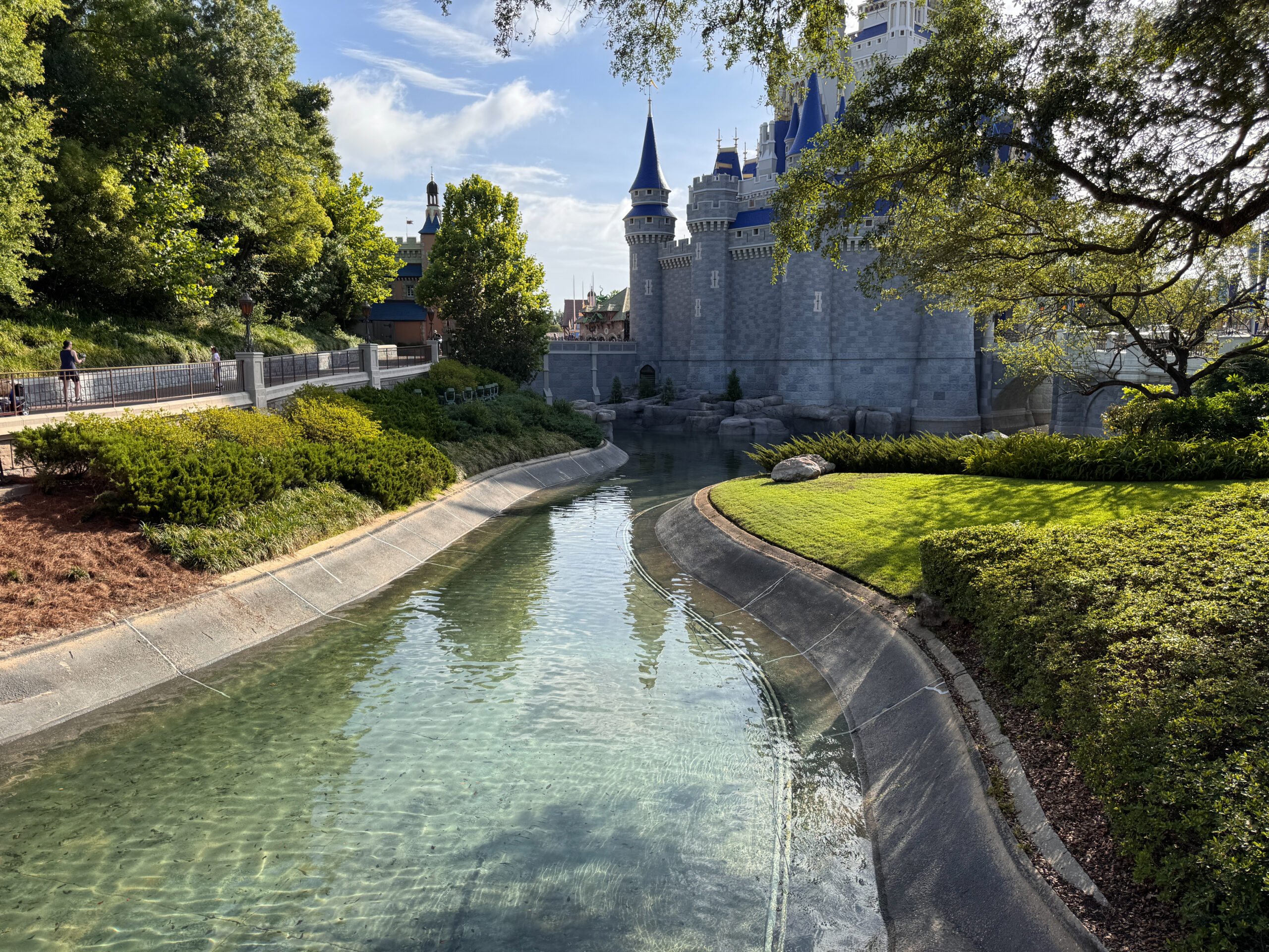 Moat Filling Continues at Cinderella Castle, Tomorrowland Area Shows ...