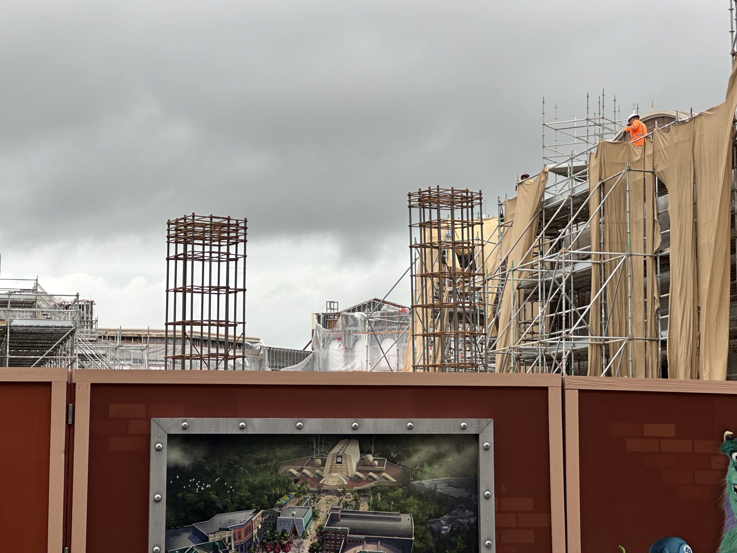 Entrance Columns Rise in Monstropolis at Disney's Hollywood Studios ...