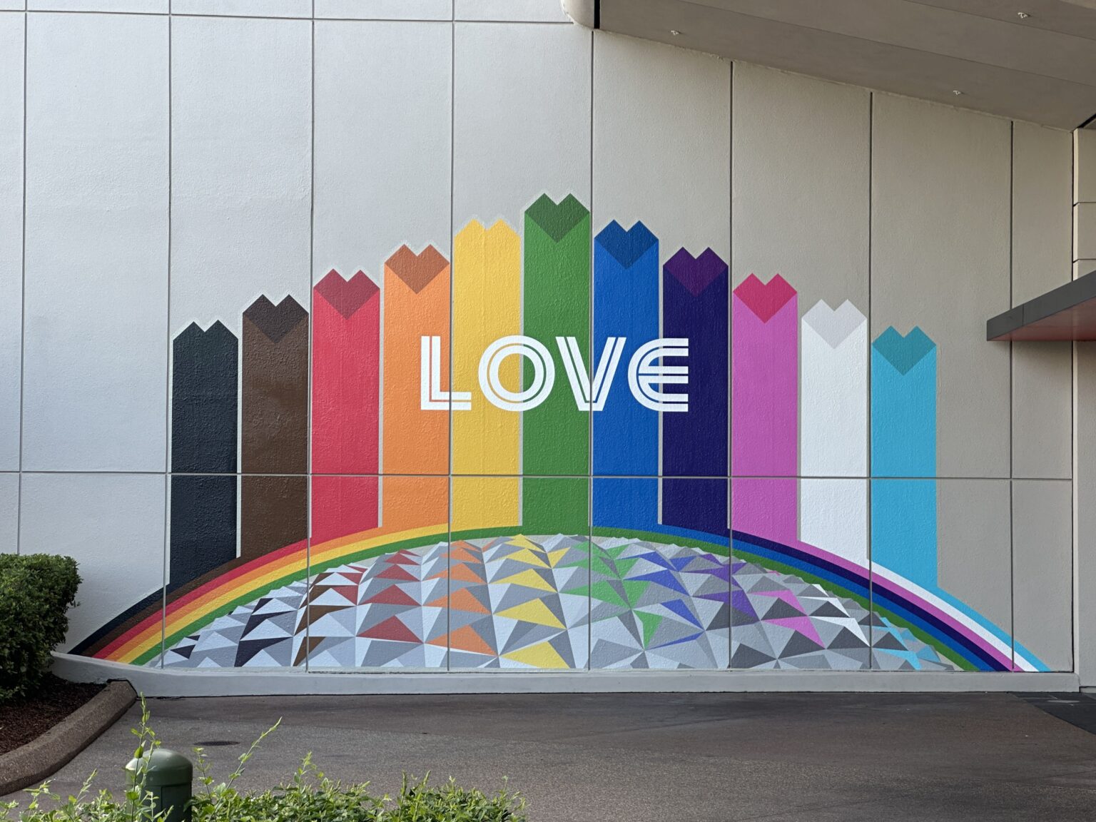Spaceship Earth Rainbow Mural Back at EPCOT for Pride Month 2026 ...