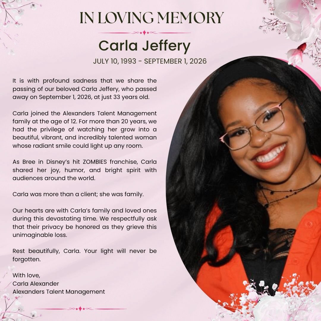 Carla Jeffery Bree In Disneys ‘zombies Franchise Dies At 33 Wdw
