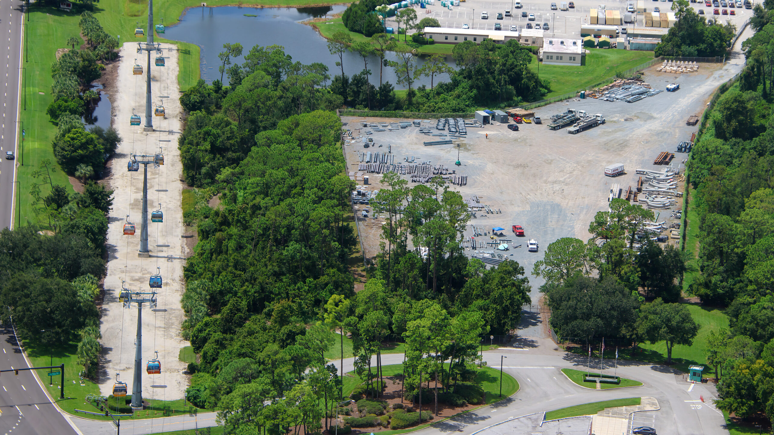 Aerial Photos Reveal Vertical Lift Towers and Loading Area Taking Shape ...